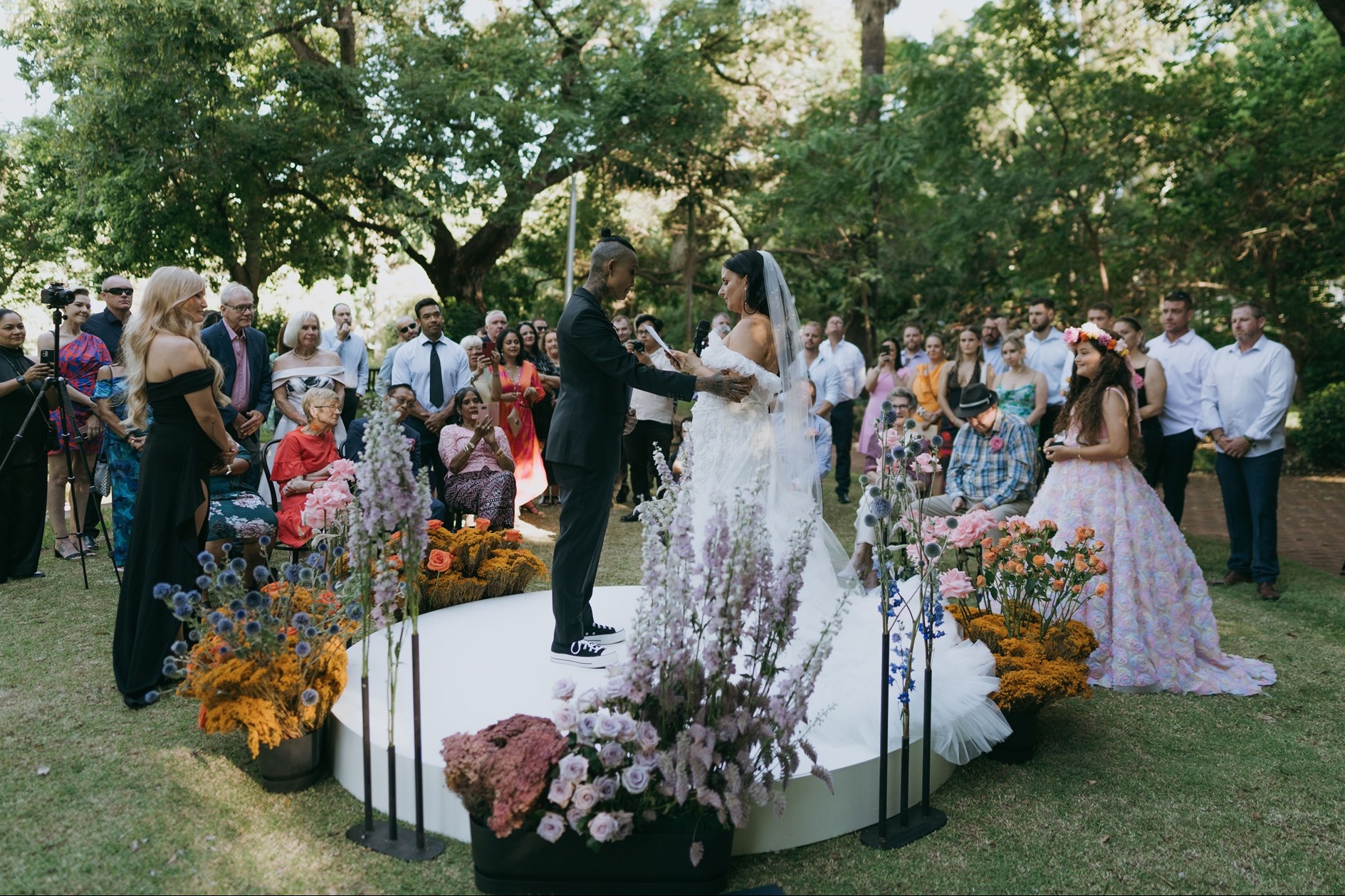 Lena + Sloane - Real Wedding - A Romance In The Garden